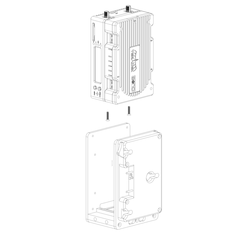 Bond Dual Battery Plate Mount 14.4V For Bond and Cube 600/700 Series ...